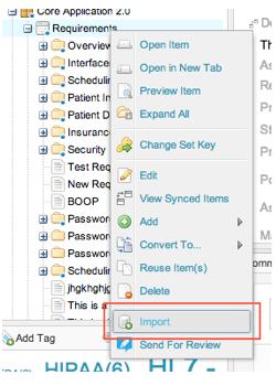 Importing Items Via Excel – Jama Software Support