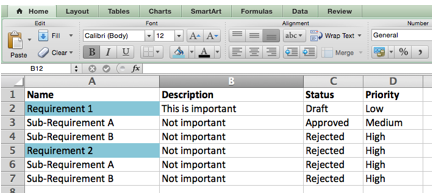 Importing Items Via Excel – Jama Software Support
