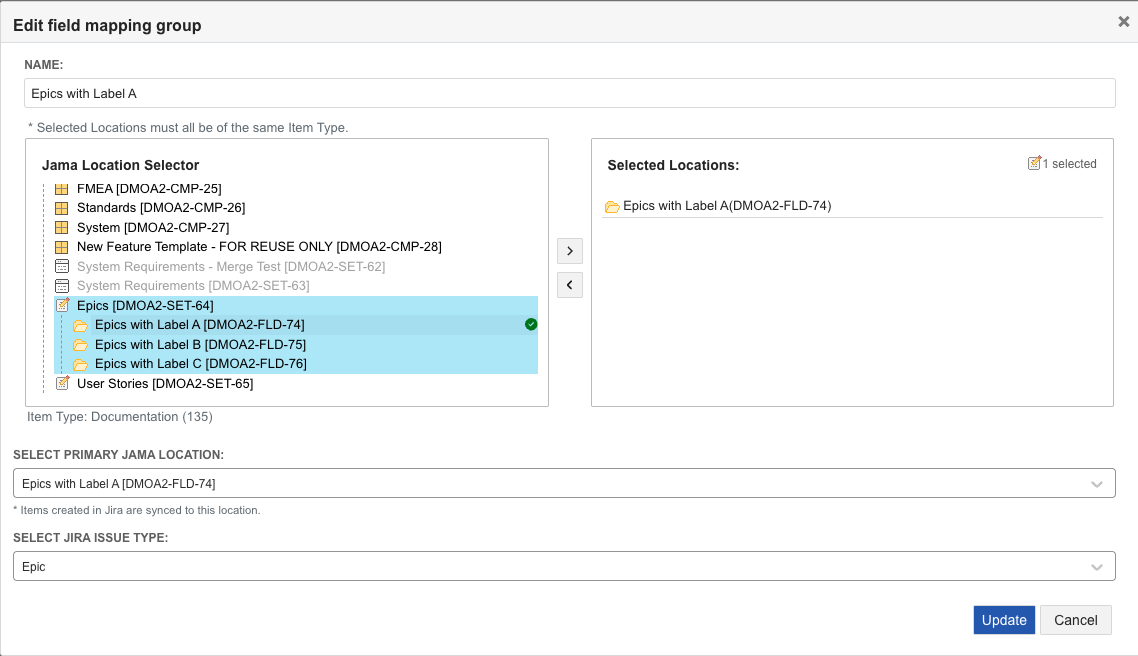 Routing Jira Issues to Specific Jama Connect® Folders Using Field Mapping Groups – Jama Software ...