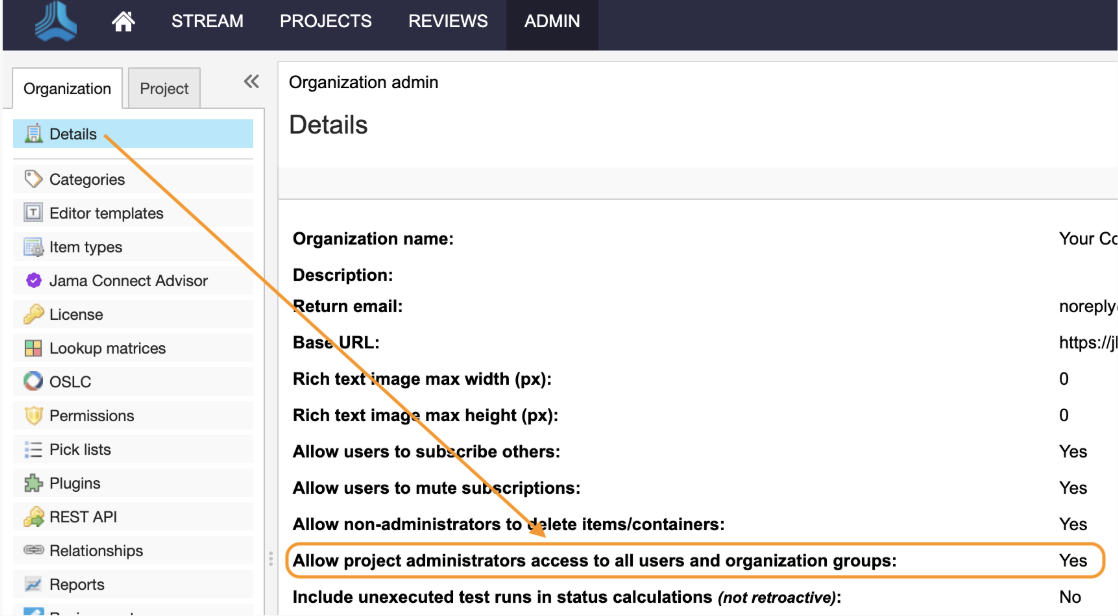 Project Admin Cannot See All Users in Jama Connect® – Jama Software Support